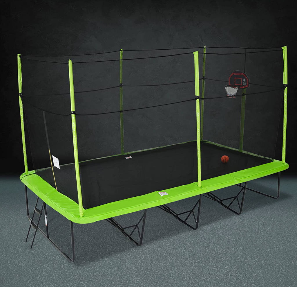 SkyBound AltitudeX 10ft x 17ft Gymnastics Rectangle Trampoline in Gree ...