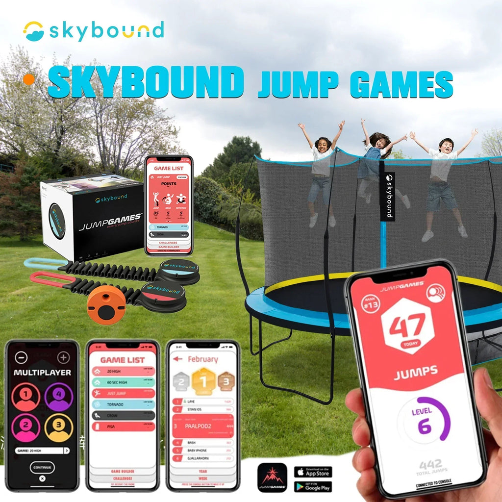 SkyBound SkyLift Curved Pole Trampoline - 14ft – Bouncy Trampolines