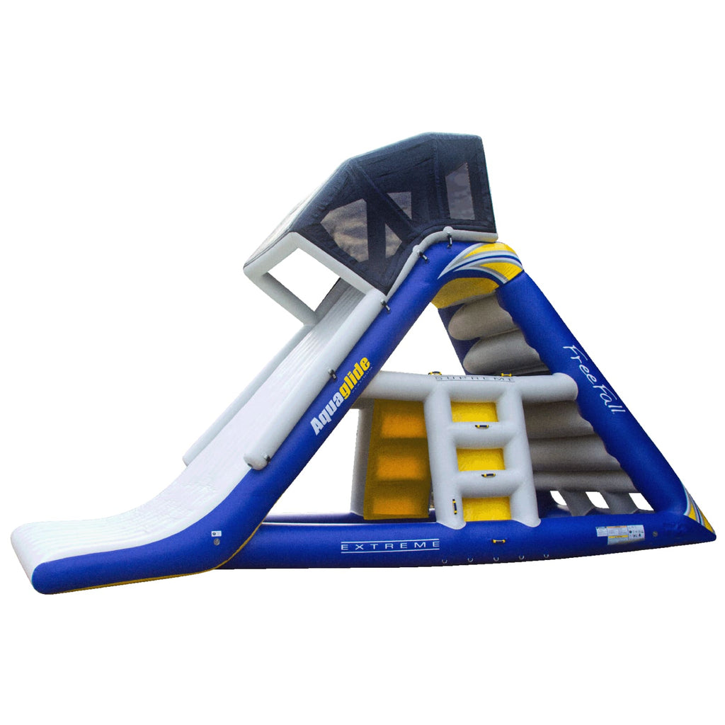 BouncyTrampolines - Aquaglide Freefall Supreme Play Station and Slide ...