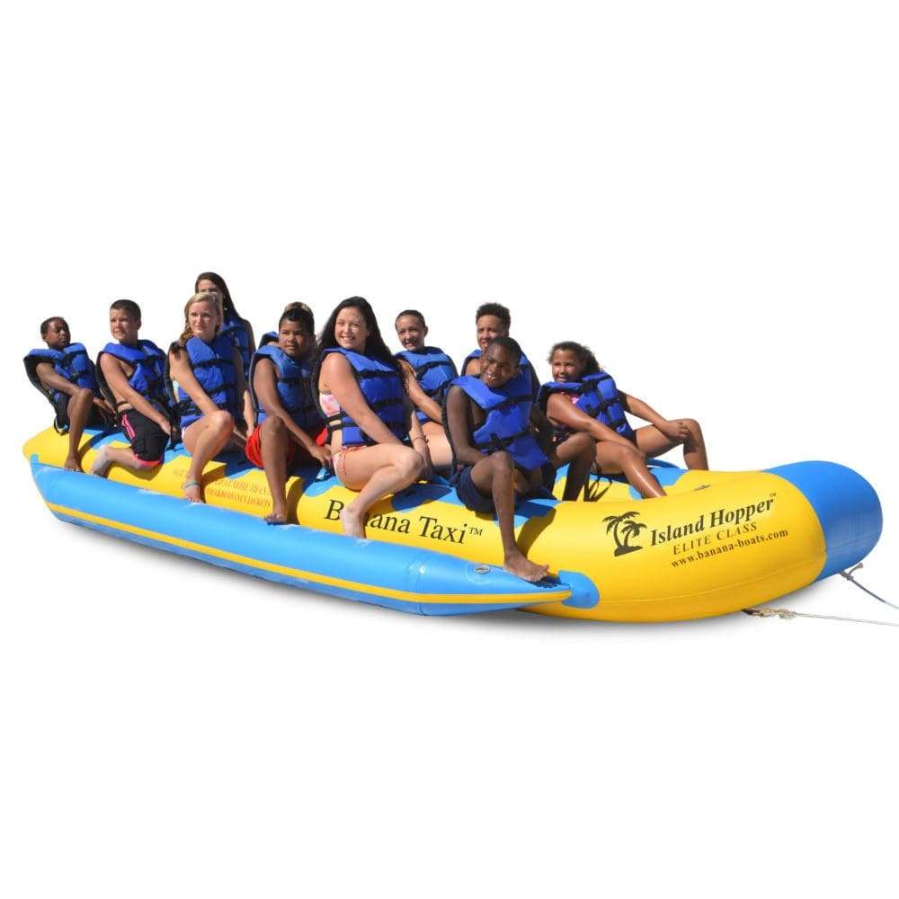 Bouncy Trampolines - Island Hopper Commercial Banana Boat Banana Taxi ...